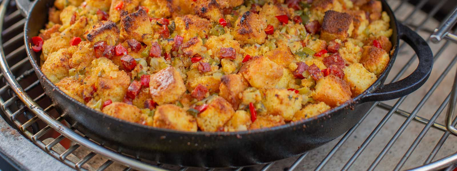 Cornbread Dressing with Andouille Sausage | Townley Pool & Spa